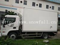 China SNOWFALL Meat Rail Truck Box 150hp Diesel Refrigerated for sale