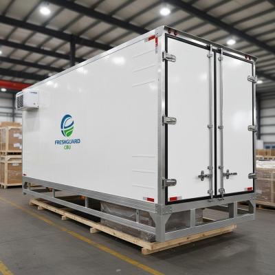 China Fiberglass Reinforced Plastic Refrigerated Truck Box with Vacuum Tech Panel and Extruded Polystyrene Foam Insulation for sale
