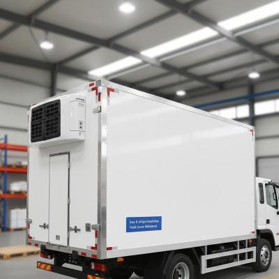 China Refrigerated Truck Box with Closed Sandwich Panel Structure and Polyurethane Foam Insulation for Excellent Water Impermeability for sale