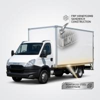 China Heavy Duty Steel Floor PP Core Dry Truck Body Box for Freight Transport Application for sale