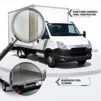 China Anti-Slip Checkered Floor FRP Panel Dry Freight Truck Box with Steel Floor Construction for sale