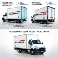China Waterproof Sealed FRP Honeycomb Dry Cargo Box with Panel Kit Assembly System for sale
