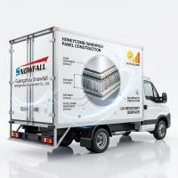 China UV Resistant Exterior FRP Panel Dry Freight Truck Box with Steel Floor Construction for sale