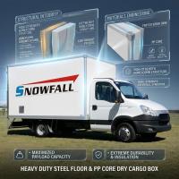 China Heavy Duty Steel Floor PP Core Dry Truck Body Box for Freight Transport Application for sale