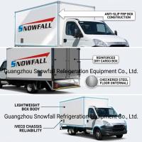 China Anti-Slip Checkered Floor FRP Panel Dry Freight Truck Box with Steel Floor Construction for sale