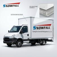 China Custom Graphics Ready FRP Panel Dry Freight Truck Box with Steel Floor Construction for sale