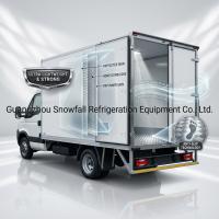 China Anti-Slip Checkered Floor FRP Panel Dry Freight Truck Box with Steel Floor Construction for sale