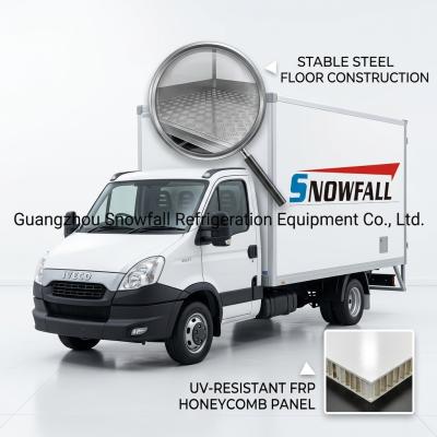 China UV Resistant Exterior FRP Panel Dry Freight Truck Box with Steel Floor Construction for sale