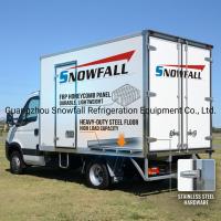 China Custom Graphics Ready FRP Panel Dry Freight Truck Box with Steel Floor Construction for sale