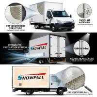 China Ventilation System Equipped FRP Honeycomb Dry Cargo Box with Panel Kit Assembly System for sale
