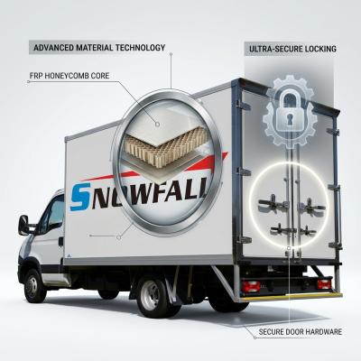 China Eco-Friendly Materials FRP Composite Sandwich Dry Cargo Box with Quick Installation Design for sale