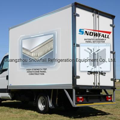 China Modular Panel Design FRP Honeycomb Dry Cargo Box with Panel Kit Assembly System for sale