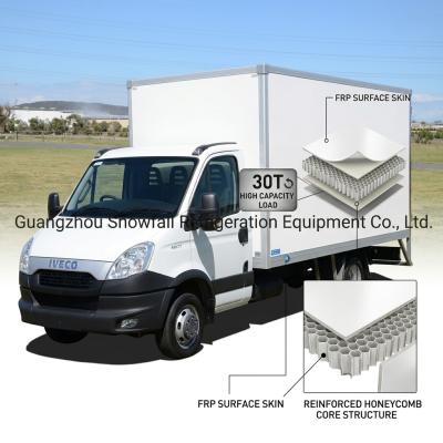 China High Capacity 30T Load PP Core Dry Truck Body Box for Freight Transport Application for sale