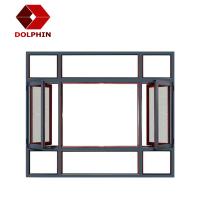 China Insect Control Aluminium Casement Window Double Glazed Swing Open Style for sale