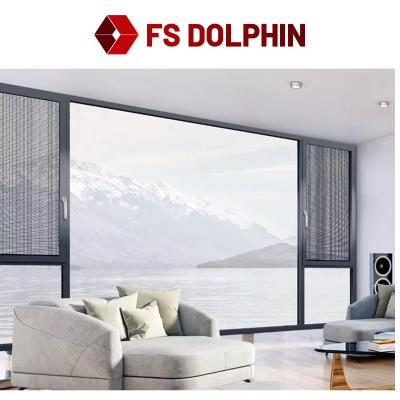 China Passive House Aluminum Casement Window Double Glazed Tempered Glass Crank Out Windows for sale