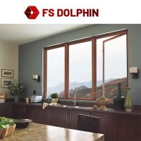 China Passive House Aluminum Casement Window Double Glazed Tempered Glass Crank Out Windows for sale
