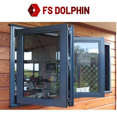 China Waterproof Aluminum Casement Window Double Glazed Tilt And Turn Window for sale