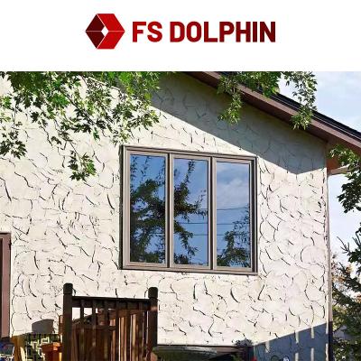 China Modern 3 Rails Aluminium Frame Sliding Window Sound Proof Tempered Glass Window for sale