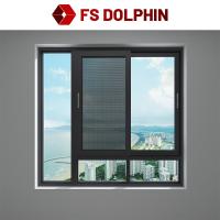China Folding Screen Aluminium Frame Sliding Window Powder Coated Double Glazed Windows for sale