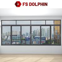 China Double Glazed Aluminum Sliding Window Horizontal Opening For Hotel Residential Apartment for sale