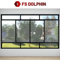 China Double Glazed Aluminum Sliding Window Horizontal Opening For Hotel Residential Apartment for sale