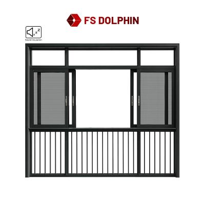 China Powder Coating Aluminium Frame Sliding Window Anodizing For School Construction for sale