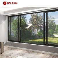 China Architectural Residential Aluminium Sliding Windows Powder Coating Coffee Brown for sale