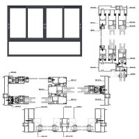 China DOLPHIN Sliding Door Interior With Sliding Window Design Sliding Windows for sale