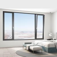 China Thermal Break Aluminum Casement Window Double Toughened Glass Aluminum Windows for sale