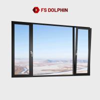 China Villa Double Glazed Aluminium Window Hurricane Proof Aluminum Casement Window for sale
