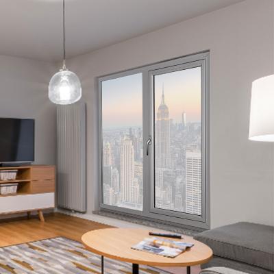 China Soundproof Aluminum Inswing Casement Window Heat Insulation With Retractable Mosquito Net for sale