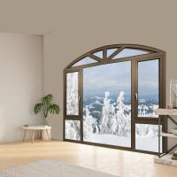 China Soundproof Aluminum Inswing Casement Window Heat Insulation With Retractable Mosquito Net for sale