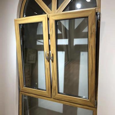 China House Balcony Aluminum Frame Casement Window Impact Resistant Vertical Opening Type for sale