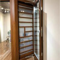 China House Balcony Aluminum Frame Casement Window Impact Resistant Vertical Opening Type for sale