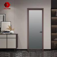 China Room Double Glass Aluminium Casement Door Swing Aluminum Interior Door for sale