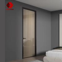 China Powder Coated Aluminum Casement Door Glass Slim Narrow Frame for sale