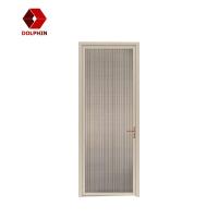 China Exterior Aluminum Casement Door Double Swing Narrow Thin Aluminium Frame Door for sale