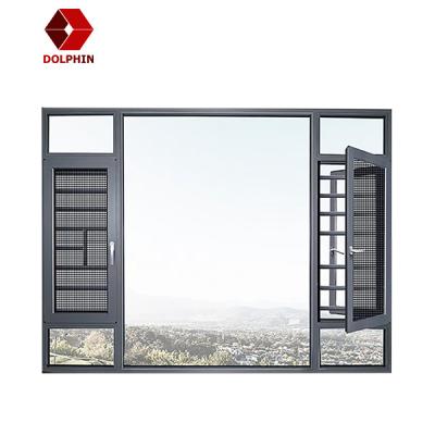 China Swing / Push Out Aluminium Casement Window For Home Bedroom Kitchen for sale