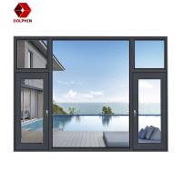 China Home Aluminum Casement Window White Aluminium Frame Glass Window for sale