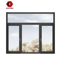 China White Aluminum Frame Casement Windows Tempered Glass Swing Open Style for sale