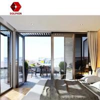 China Sound / Heat Insulation Aluminium Folding Door Mechanism External Bifold Aluminium Doors for sale