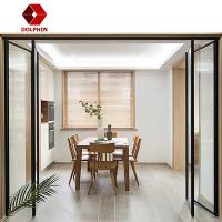 China Horizontal Opening Aluminium Folding Door Aluminum Exterior Bifold Doors for sale