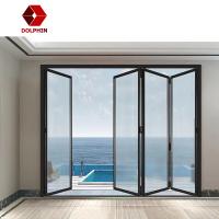 China High Track Aluminium Folding Door Bi Fold Doors Electrophresis For Balcony for sale