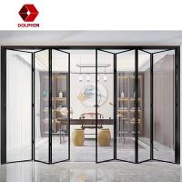 China High Track Aluminium Folding Door Bi Fold Doors Electrophresis For Balcony for sale