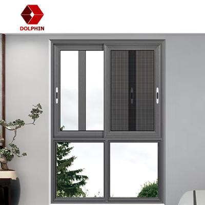 China Architectural Aluminium Frame Sliding Window Residential Aluminum Door And Window Frames for sale