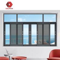 China DOLPHIN Customized Aluminum Sliding Window Impact Resistant Hurricane Windows for sale