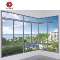China DOLPHIN Customized Aluminum Sliding Window Impact Resistant Hurricane Windows for sale