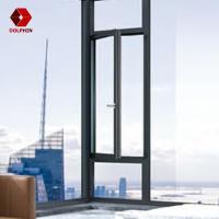 China European Aluminum Frame Double Glass Tilt And Turn Windows Swing In Casement for sale