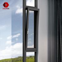 China European Aluminum Frame Double Glass Tilt And Turn Windows Swing In Casement for sale