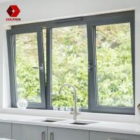 China Panoramic Thermally Broken Glazed Casement Aluminum Tilt And Turn Windows With Screen for sale